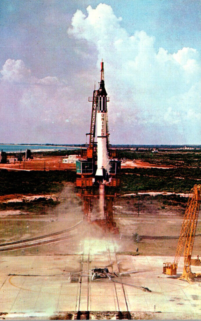 NASA Kennedy Space Center Mercury Redstone Carrying Freedom 7 Launch 3 ...