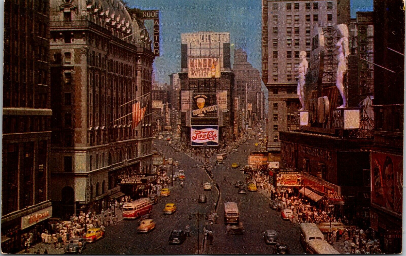 Hotel Astor Times Square, PEPSI Cola, Advertising, Chrome New York City ...