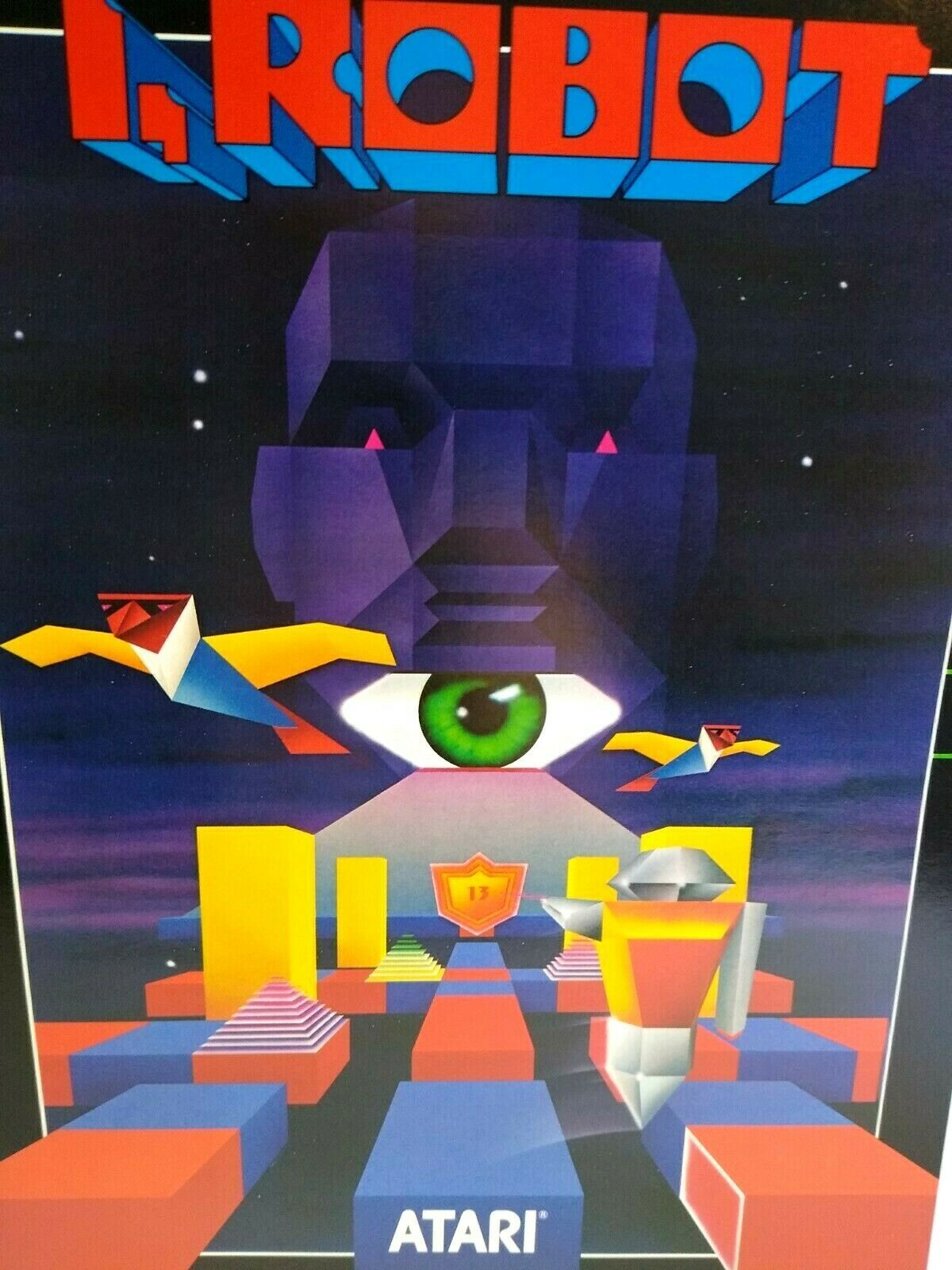 I Robot Arcade FLYER Atari Original 1984 NOS Retro Space Age Video Game ...