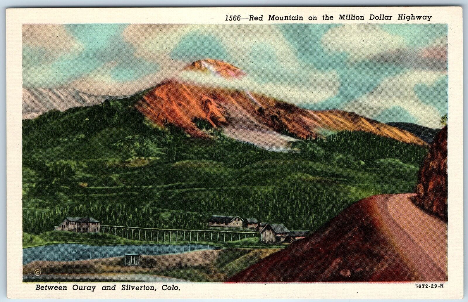 c1940s Ouray - Silverton, CO Red Mountain Million Dollar Highway ...