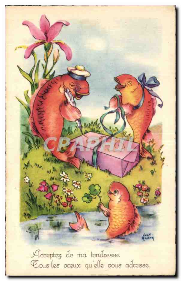 Festivals - Wishes - Fish of April - April Fool - fish opening gifts ...