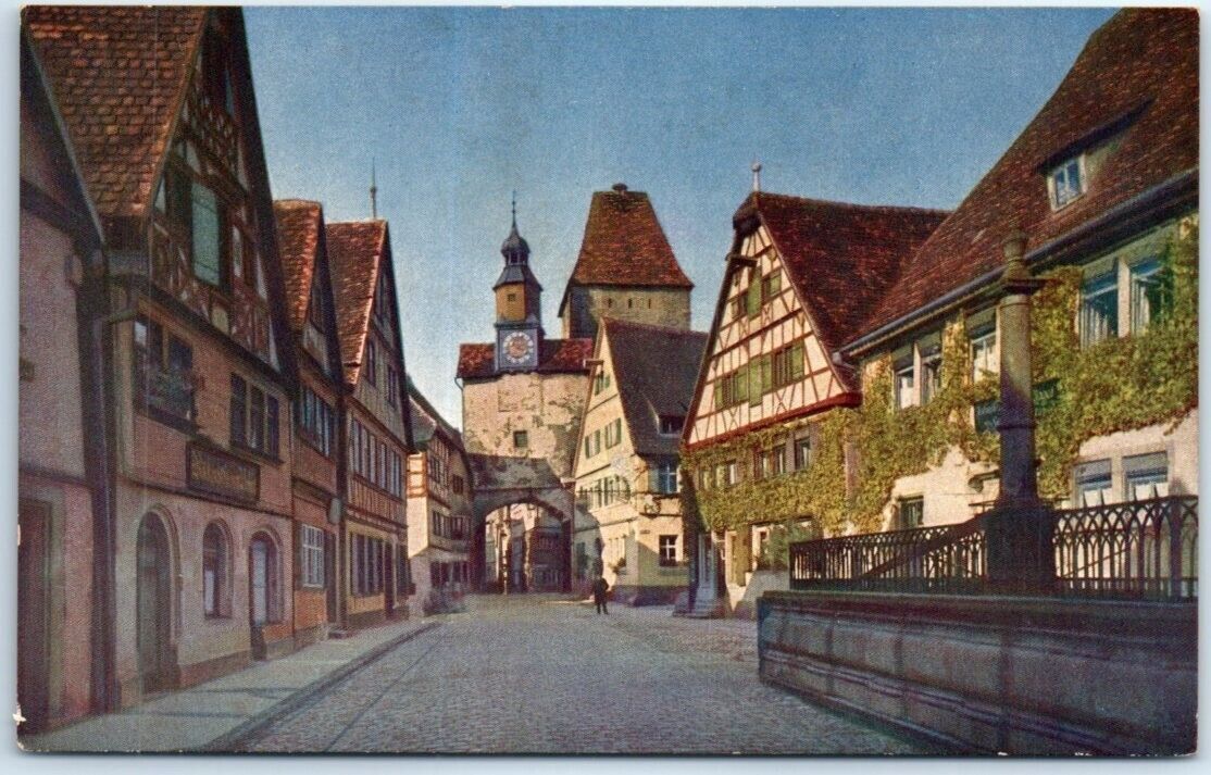 Postcard - Rödergasse with Röder arch and St. Mark's tower - Germany ...