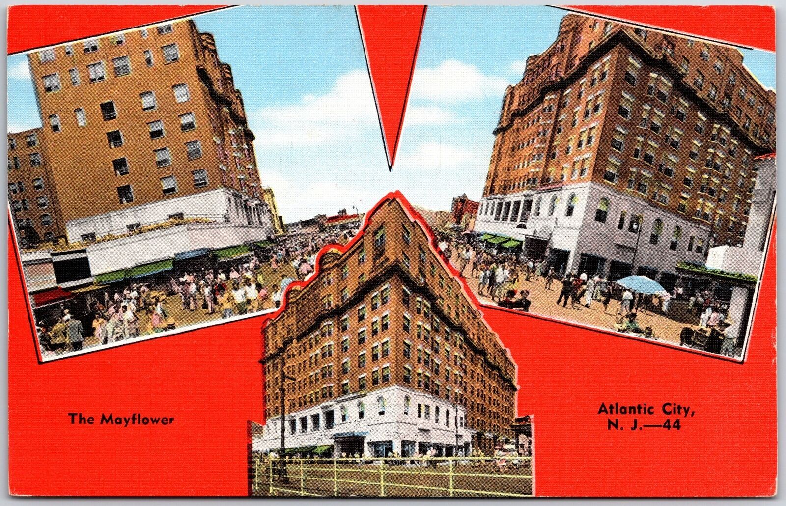Atlantic City New Jersey NJ, The Mayflower, Historic Building, Vintage ...