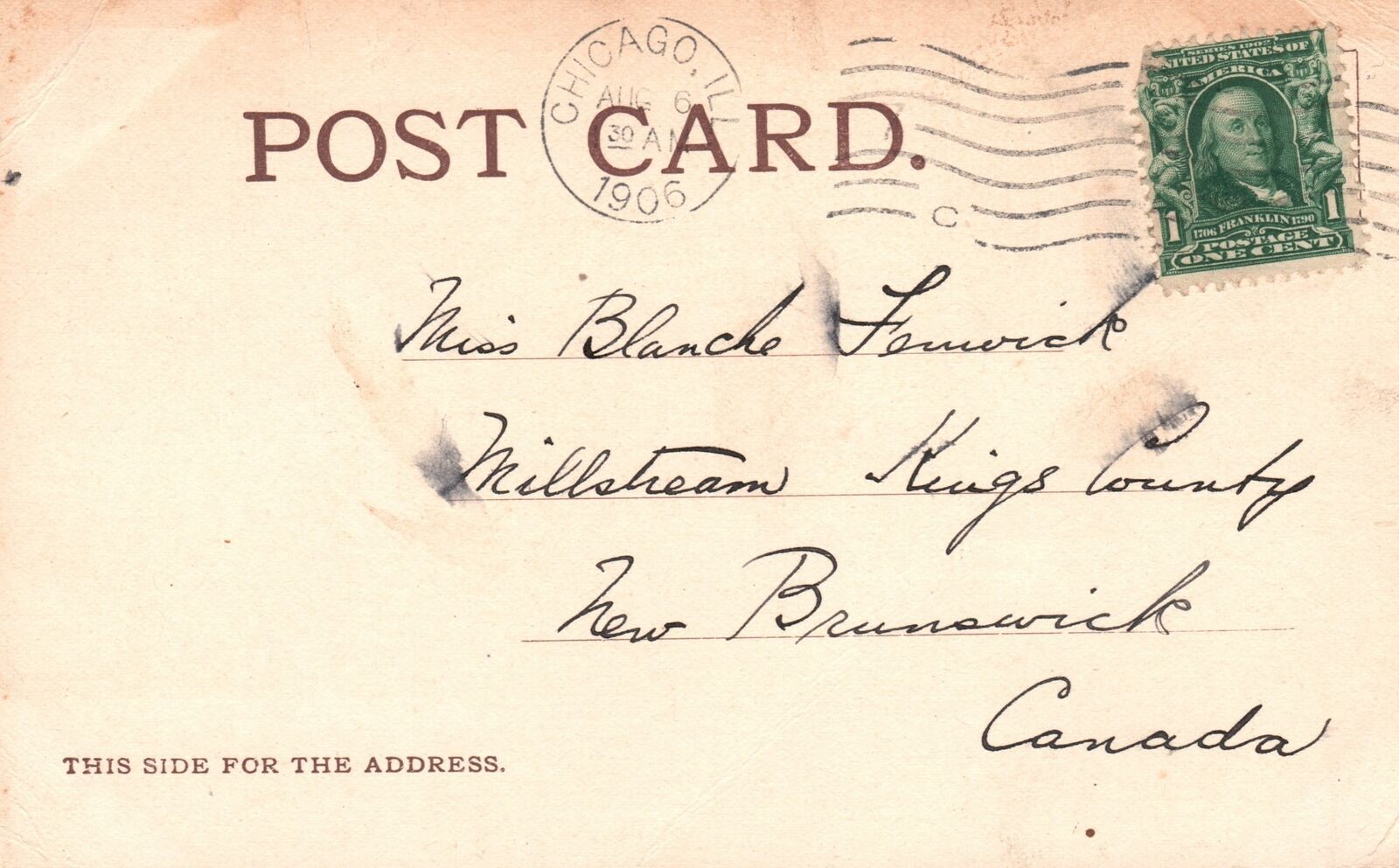 Vintage Postcard 1906 Auditorium Hotel And Annex Chicago Illinois ...