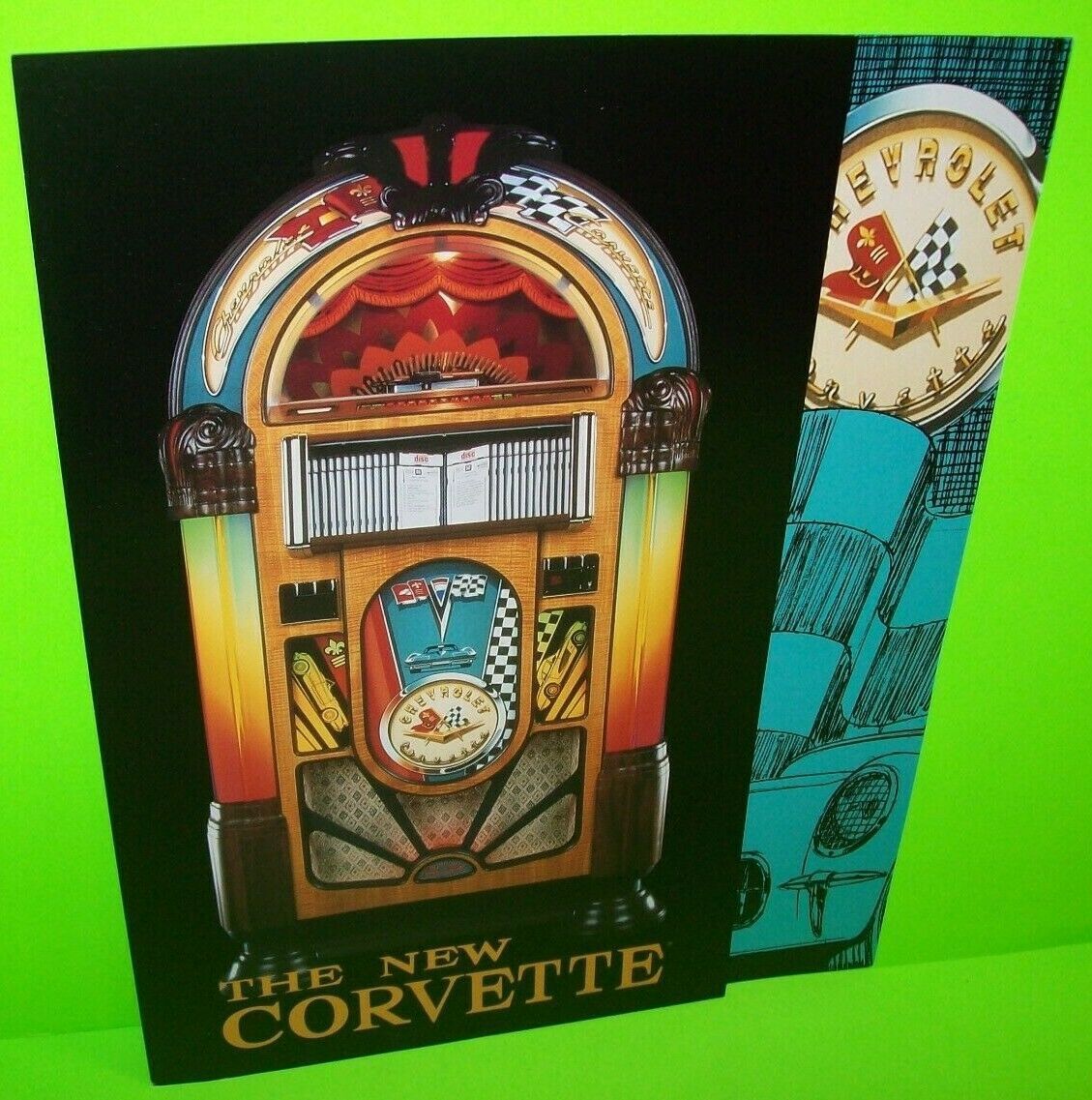 New Corvette Jukebox Flyer Original RockOla Phonograph Music Flyer ...