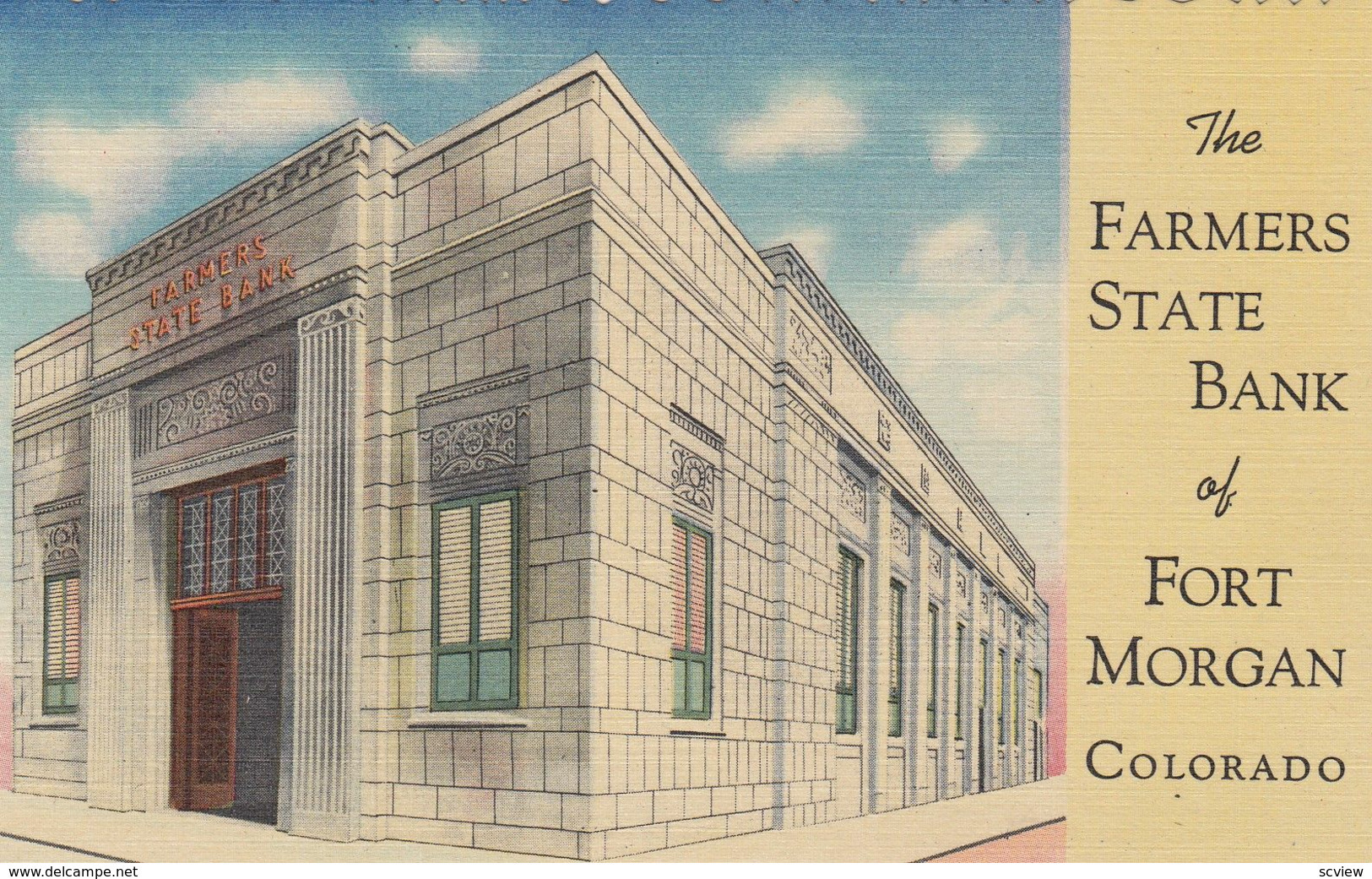 FORT MORGAN , Colorado , 1930-40s ; Farmers State Bank | United States ...