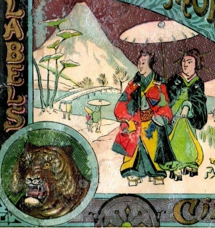 1870's Trade Card Labels Printer Russell Morgan & Co Show Cards ...