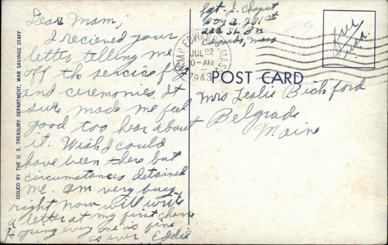 Soldier Waving Goodbye Patriotic War Bonds WWI 1930s-40s Vintage ...