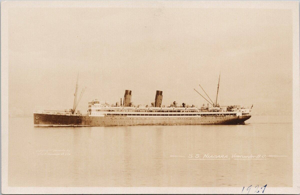 SS 'Niagara' Ship Vancouver BC British Columbia Steamship Gowen RP ...
