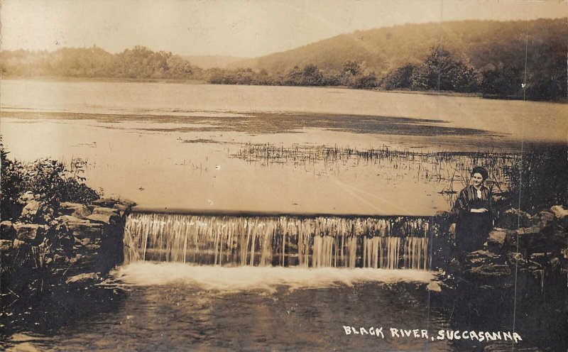 Black River Succasunna New Jersey 1908 Real Photo RPPC 1908 postcard ...