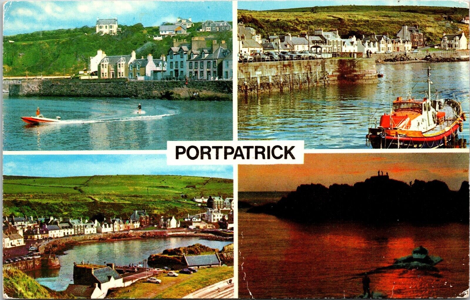 Portpatrick General View Lifeboat Harbour View From N CLiff Walk ...