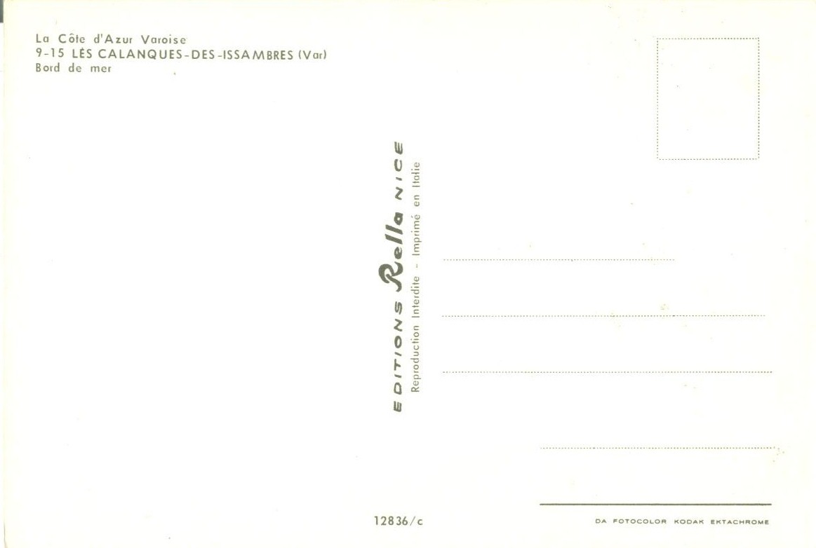 Les Calanques Des Issambres, Var, Bord de mer, Postcard | Europe ...