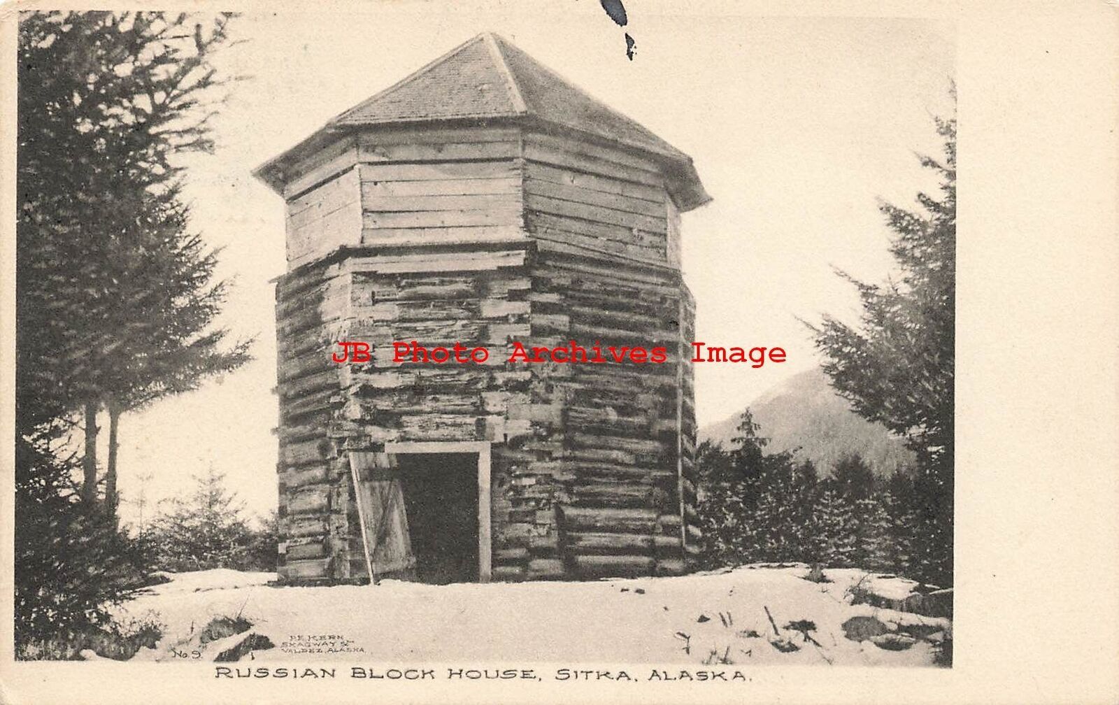 AK, Sitka, Alaska, Russian Block House, 1959 PM | United States ...