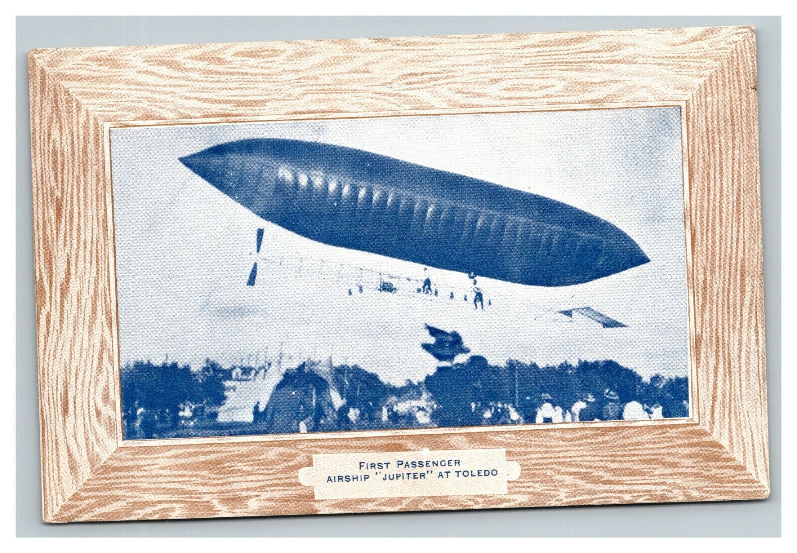 Vintage 1920's Photo Postcard First Passenger Airship Jupiter Toledo ...