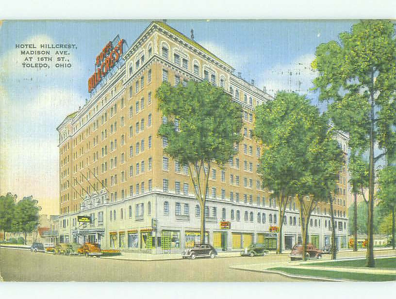 Linen SHOPS ON STREET & HILLCREST HOTEL Toledo Ohio OH HQ3784 | United ...