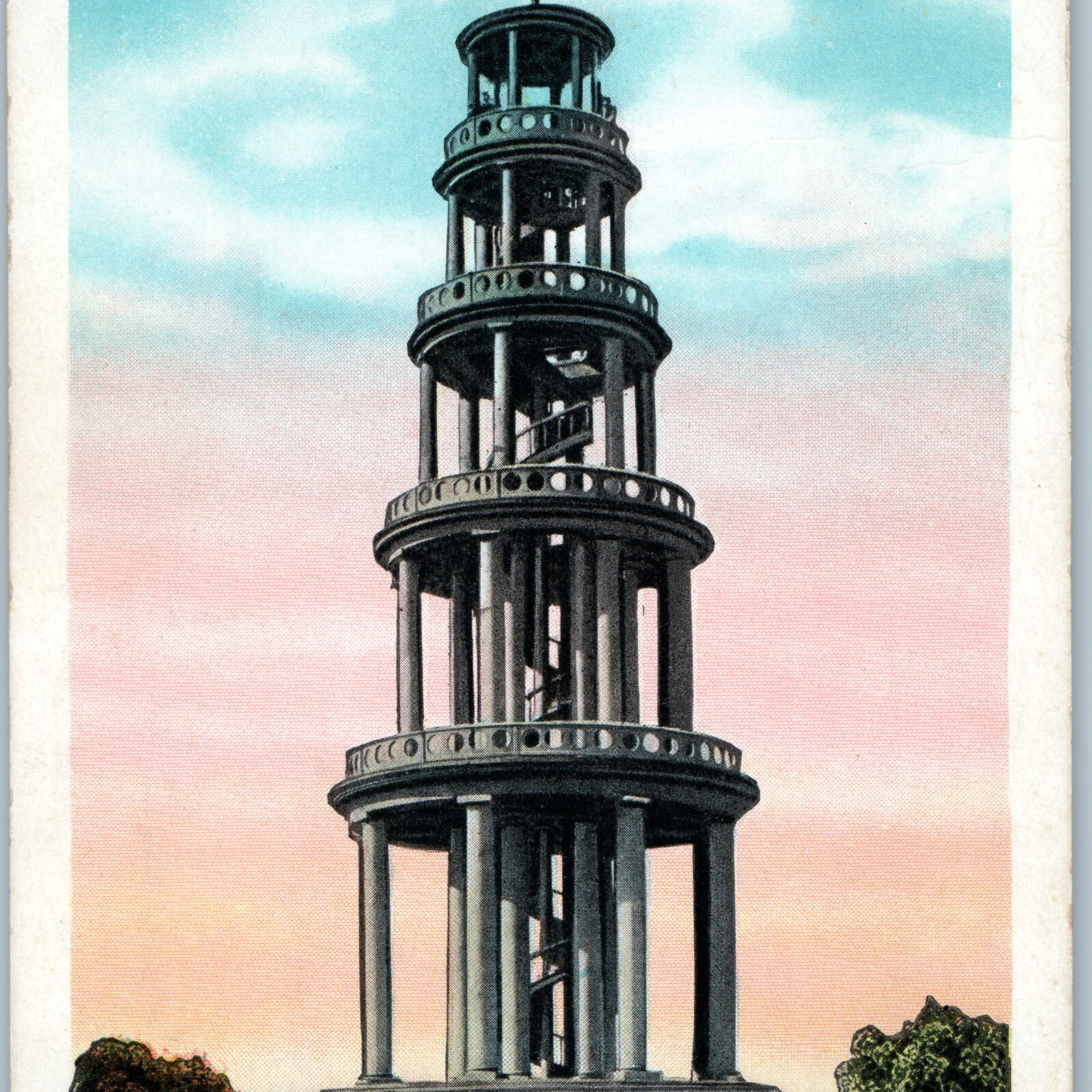 c1910s Vicksburg MS Observation Tower Jackson Road Military Park ...