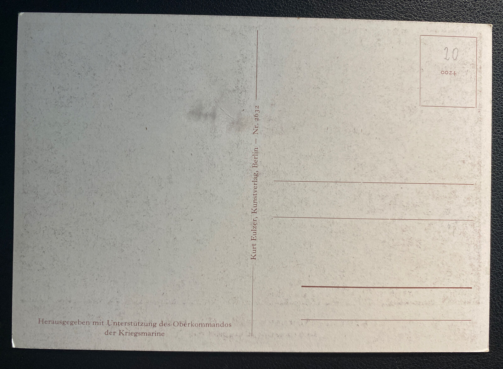 Mint Germany Picture Postcard PPC Kriegsmarine German Battleship In ...