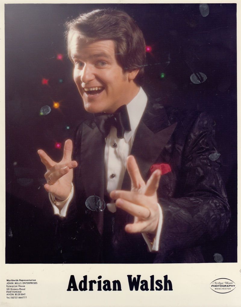 Adrian Walsh Irish Comedian Vintage 1980s Management Hand Signed Photo ...