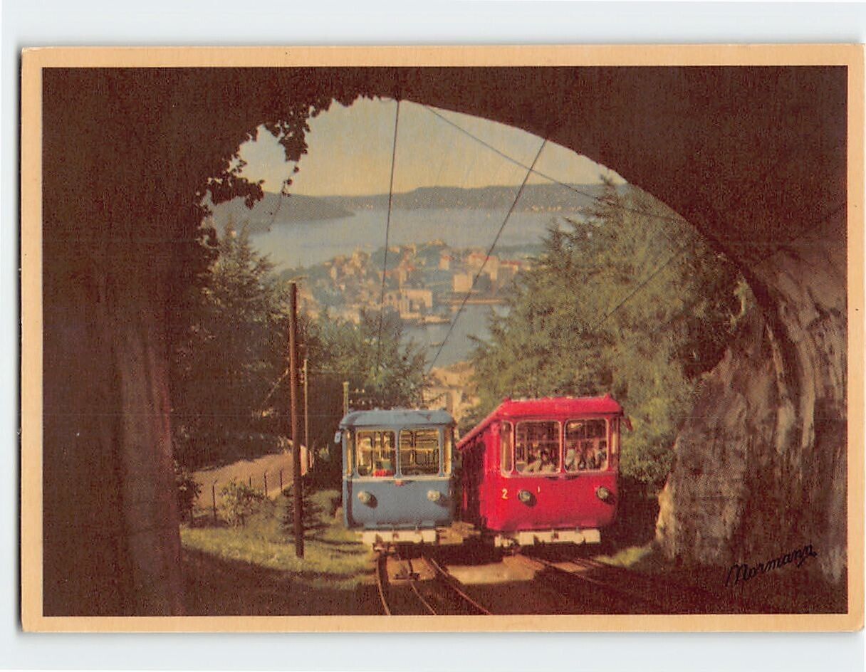 Postcard Fløibanen, Funicular Railway, Bergen, Norway | Europe - Norway ...