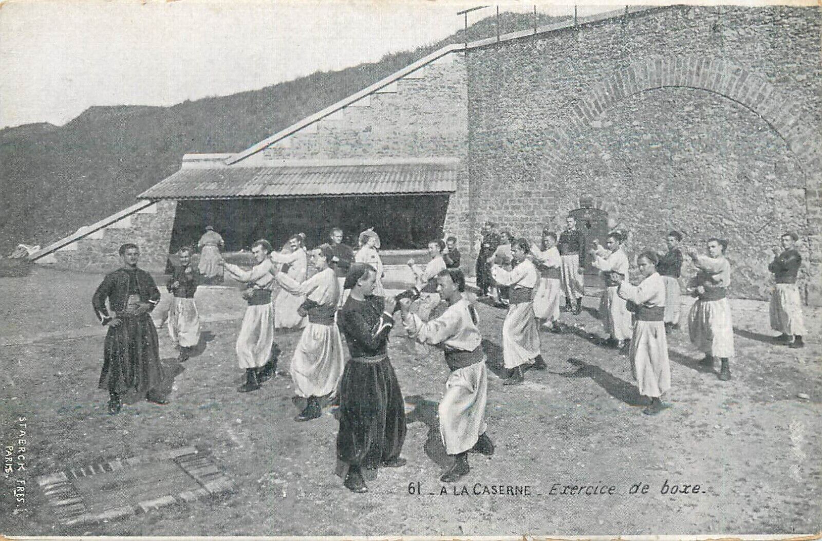 Berber military volunteers Zouaves barracks boxing exercise | Other ...