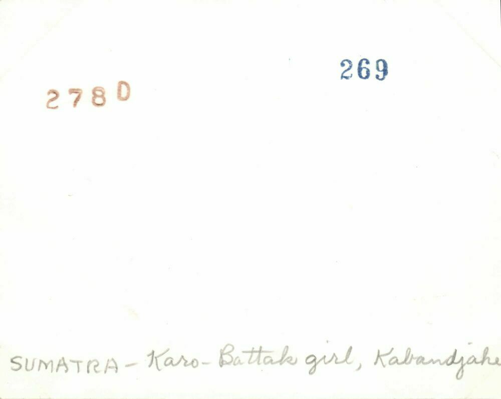 indonesia, SUMATRA, Beautiful Young Karo Batak Girl (1930s) Real Photo ...