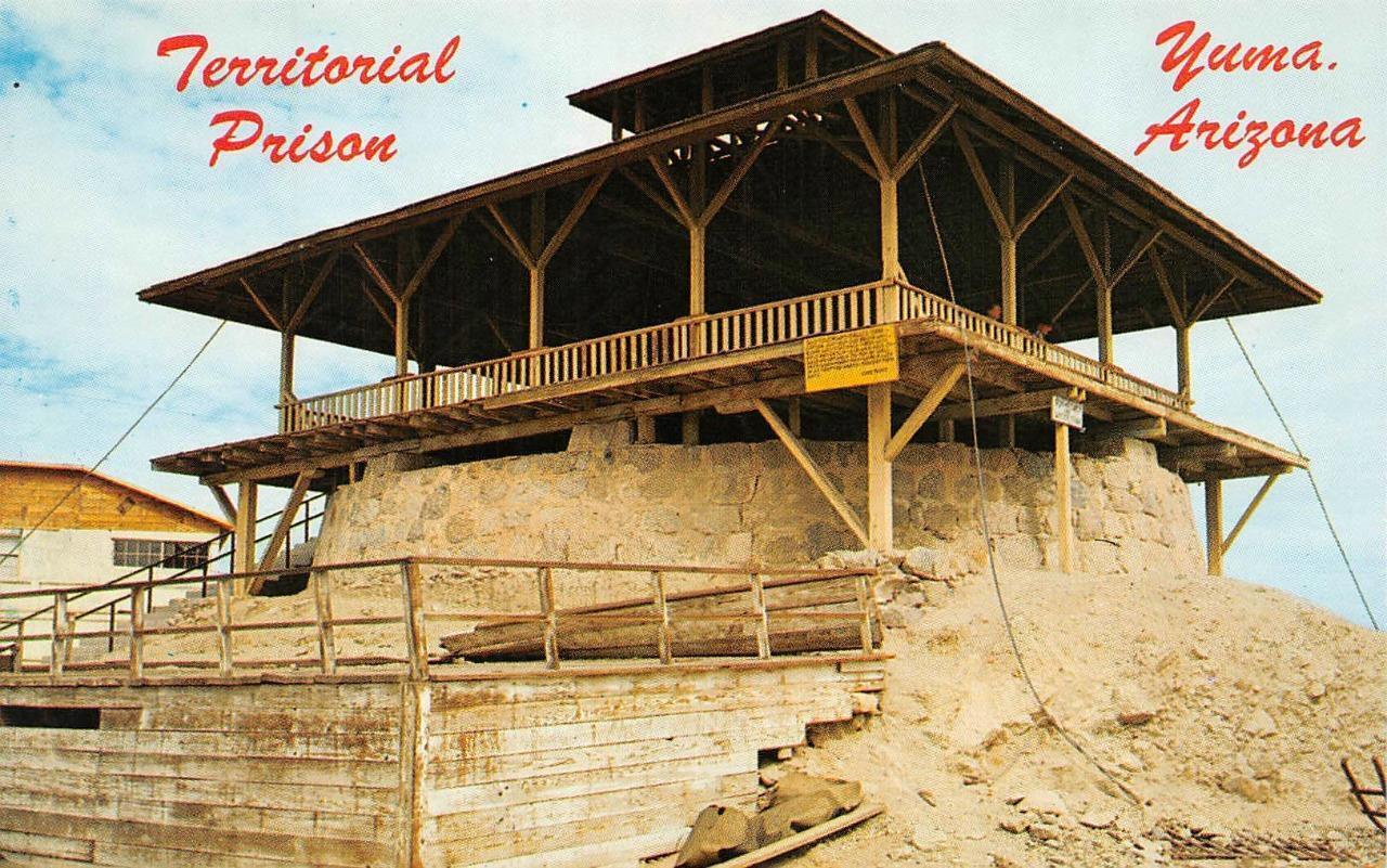 3~Postcards AZ Arizona YUMA TERRITORIAL PRISON Entrance~Guard Station ...