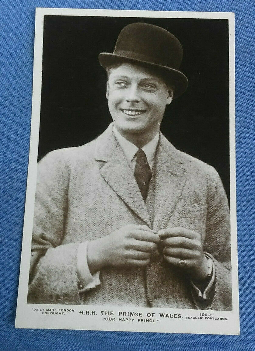 Vintage Real Photo Postcard H.R.H. The Prince Of Wales "Our Happy ...