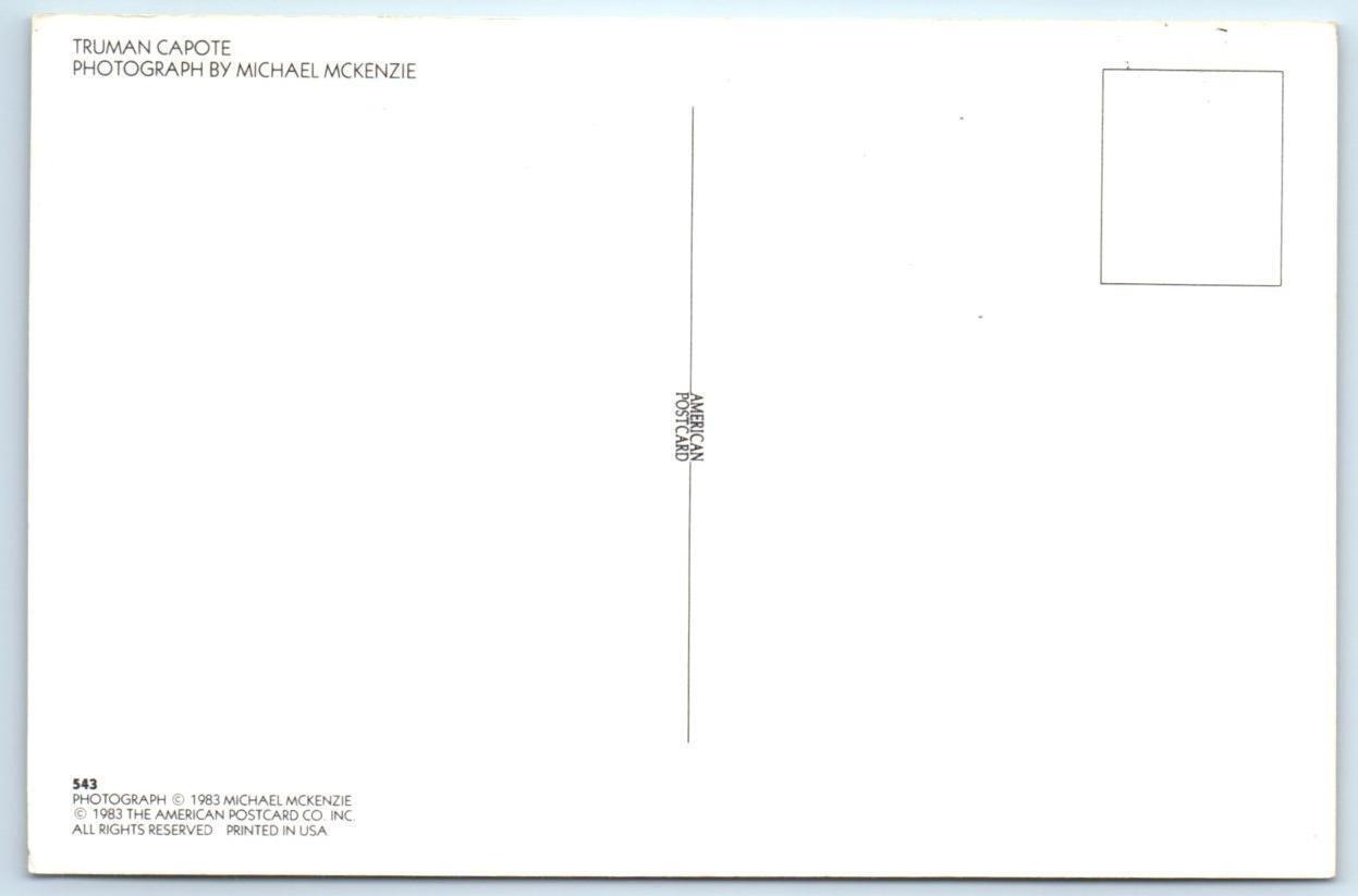 TRUMAN CAPOTE and SNAKE ~ from photo by Michael Mckenzie 1983 ~ 4"x6 ...