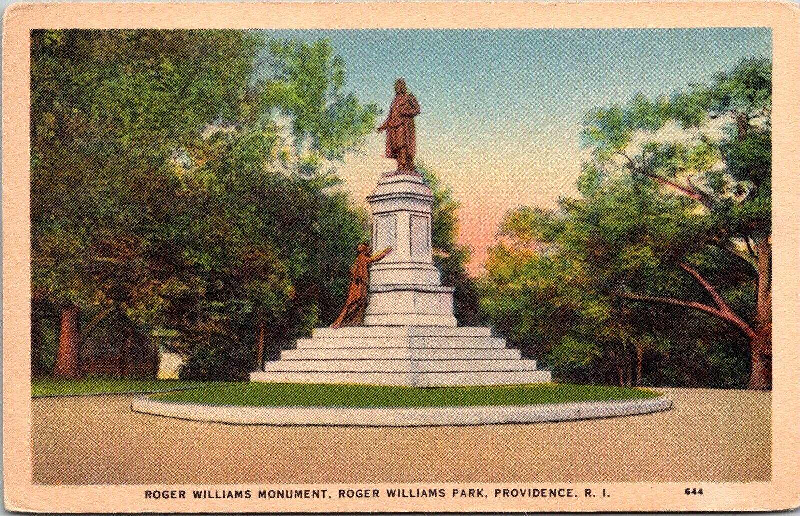 Scenic Roger Williams Park Gold Statues Monuments Providence RI ...