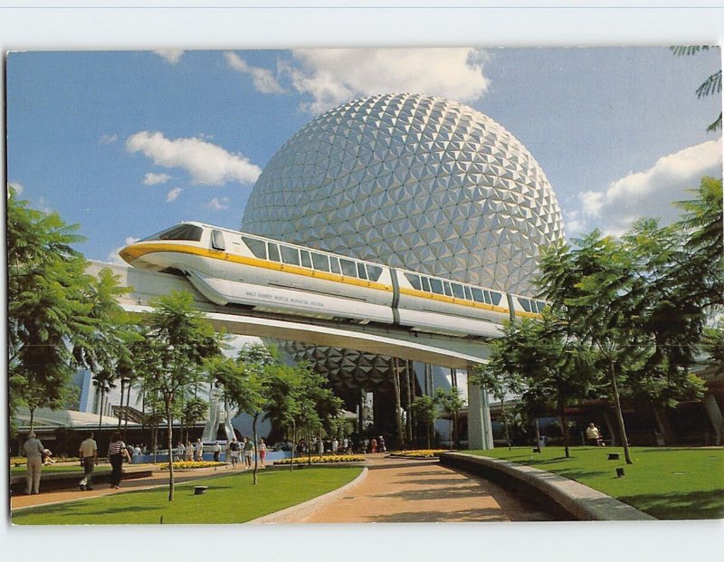 Postcard Future World, Spaceship Earth, Epcot Center, Walt Disney World ...