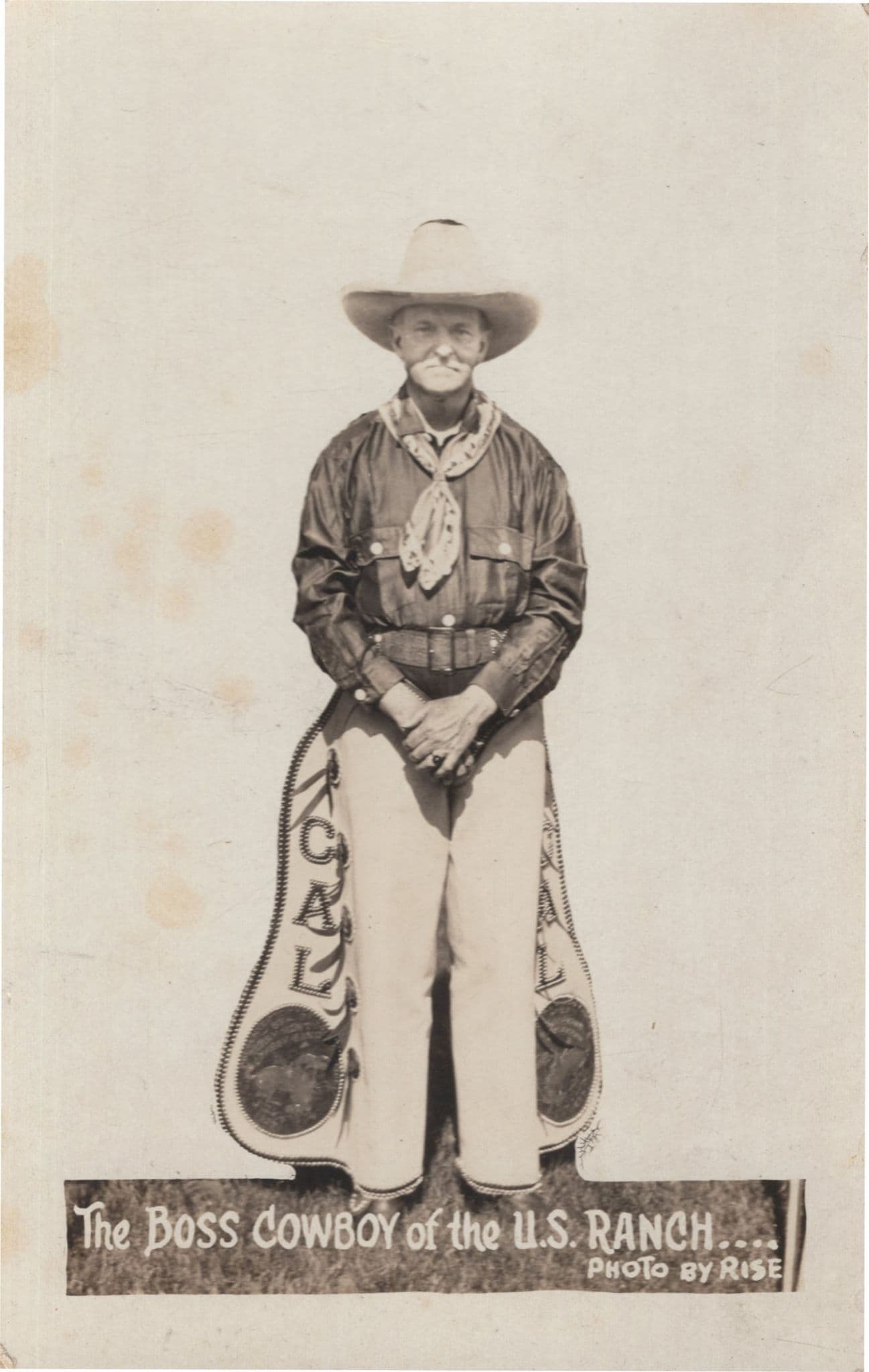 The Best USA Cowboy Of The Ranch Western Antique Real Photo Postcard ...