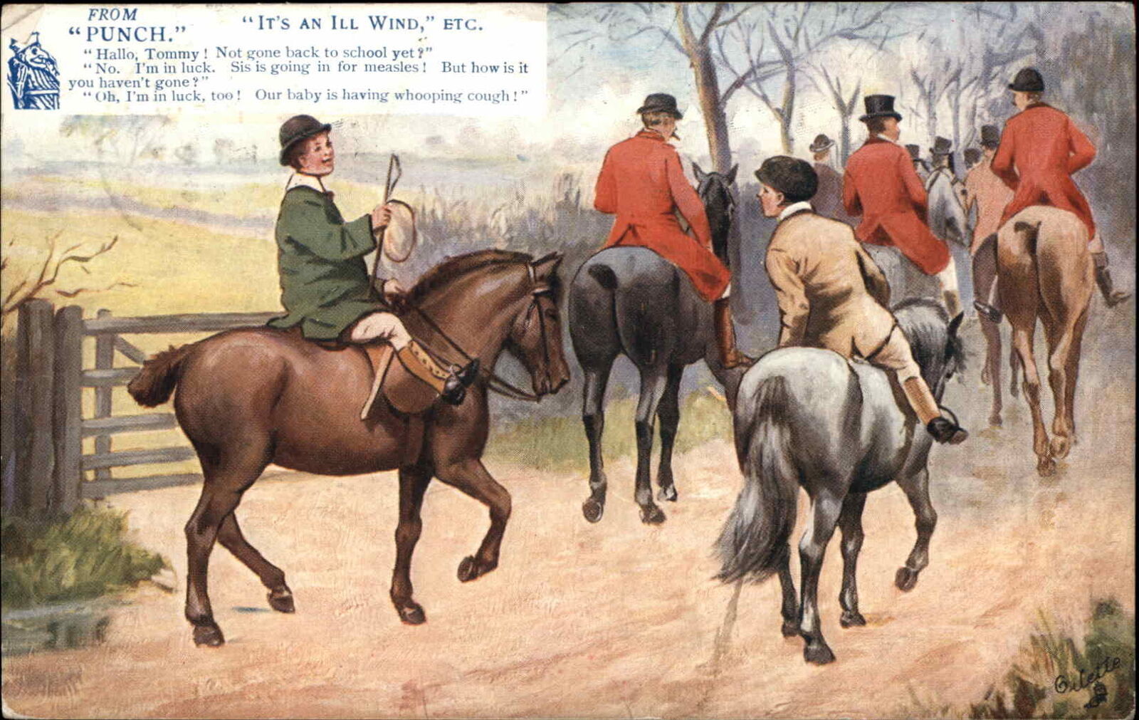 1906 Tuck Hunting Jokes Boys Join FOX HUNT HUNTERS | Other / Unsorted ...