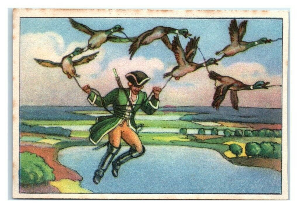 Flying by Ducks, Baron Münchhausen Adventures Echte Wagner German Trade ...