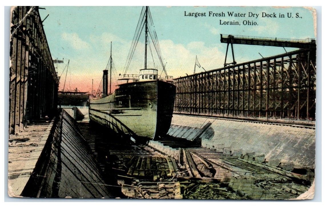 Early 1900s Largest Fresh Water Shipyard Dry Dock in the US, Lorain, OH ...