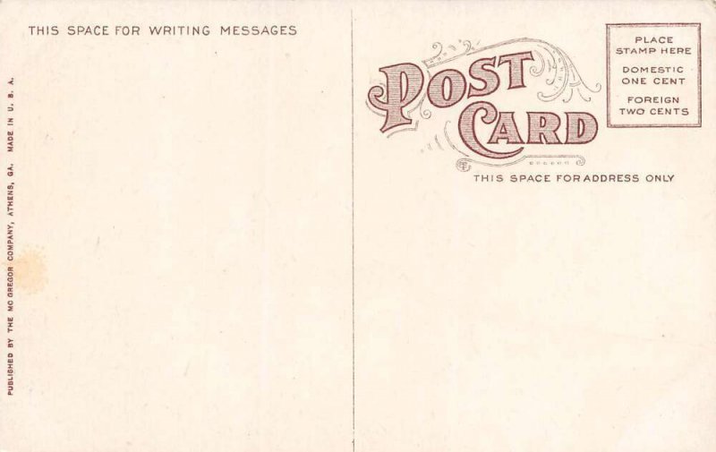 Athens Georgia Lucy Cobb Institute, Color Lithograph Vintage Postcard ...