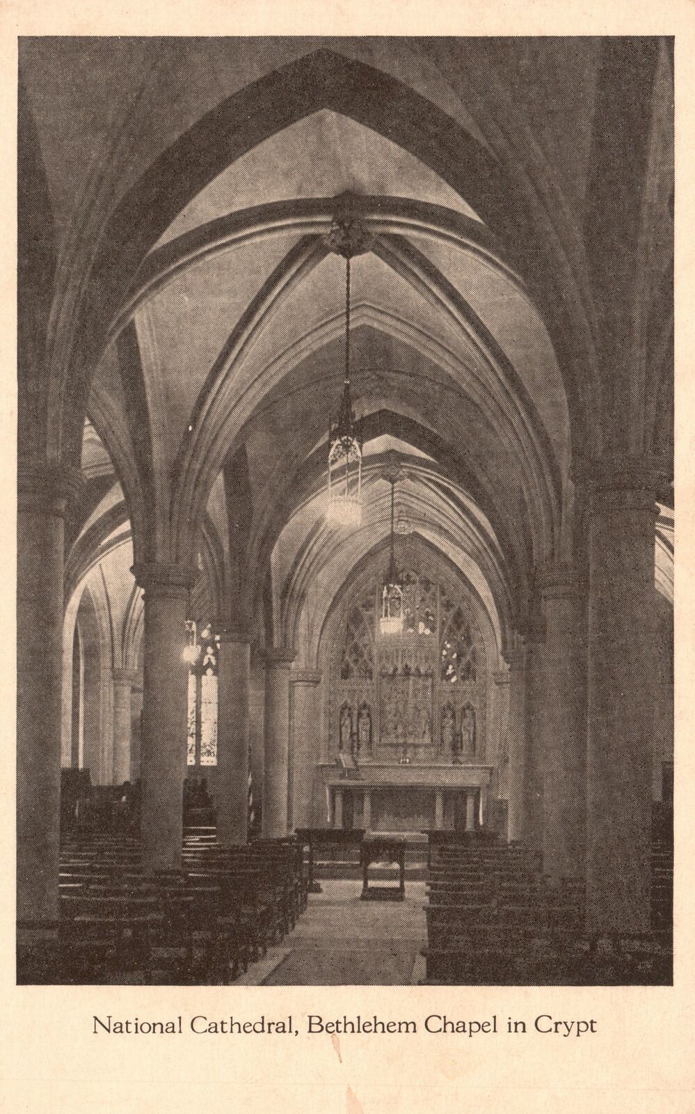 Vintage Postcard 1910's National Cathedral Bethlehem Chapel Crypt ...