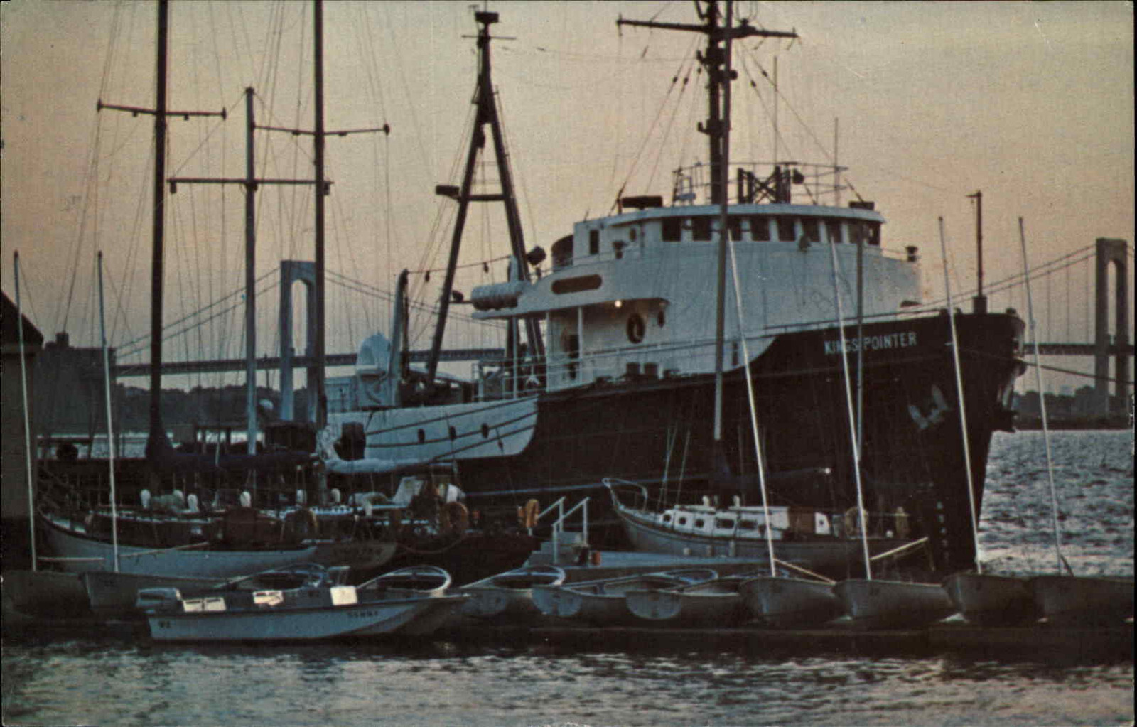 Kings Point New York NY US Merchant Marine Ship c1950s-60s Postcard ...