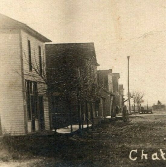 1900s Chatsworth IA Downtown Street Real Photo RPPC Ghost Town Hawarden ...