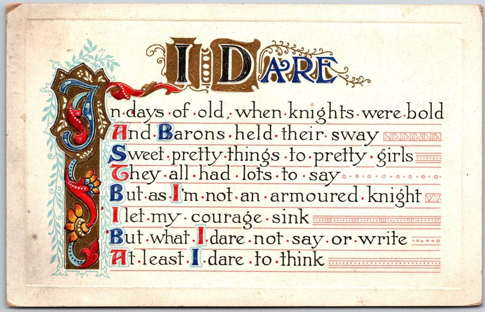 1912 Quotes About The Days Of Old When Knights Were Bold Posted ...