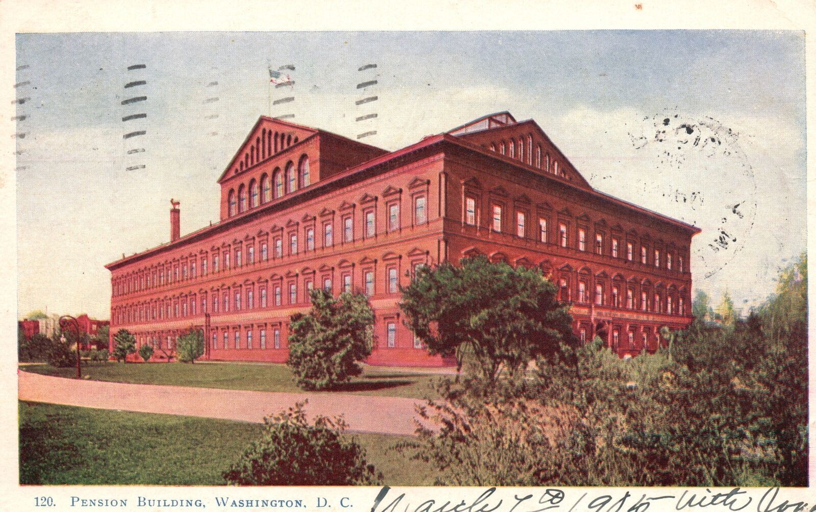 Vintage Postcard 1905 Pension Building Historic Landmark Washington D.C ...