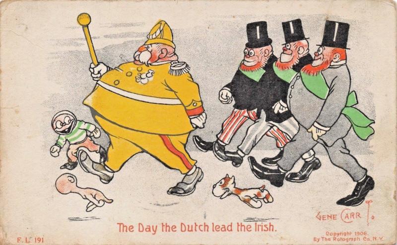 The DAY the Dutch Lead the Irish-Gene Carr Rotograph Comic Postcard ...