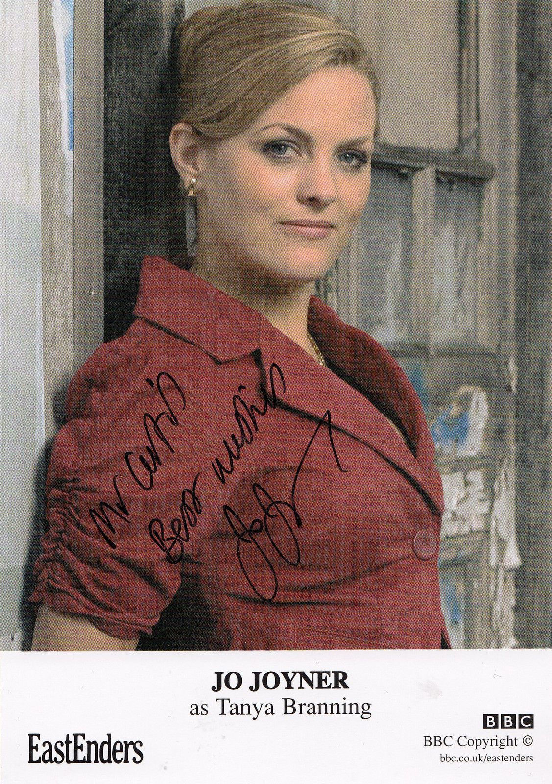 Jo Joyner as Tanya Branning Hand Signed Eastenders Cast Card Photo ...