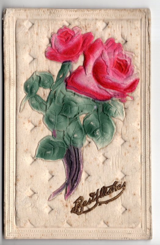 Three Layers, Felt, Velvet Paper, Roses, Best Wishes, Birthday Message ...