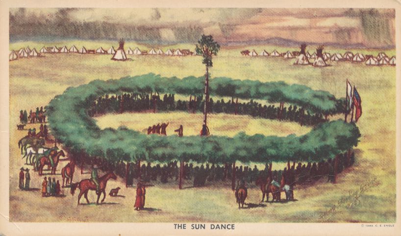 Sun Dance - Indian Ceremony by Indian Artist Andrew Standing Soldier ...