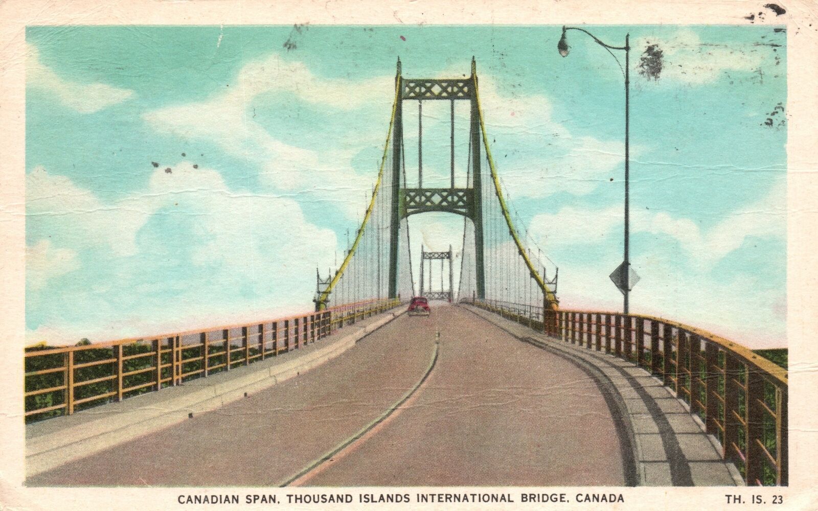 Vintage Postcard 1954 Canadian Span Thousand Islands International ...