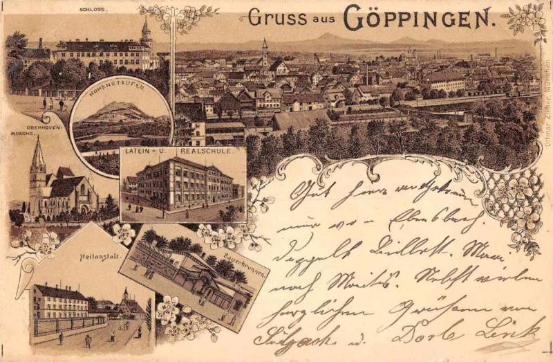 Goppingen Germany Birds Eye View Multiview Gruss aus Postcard J63876 ...