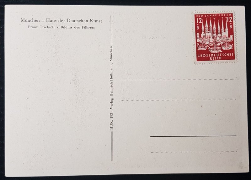 Third Reich Nsdap Original Colour Propaganda Artist Painting Postcard ...