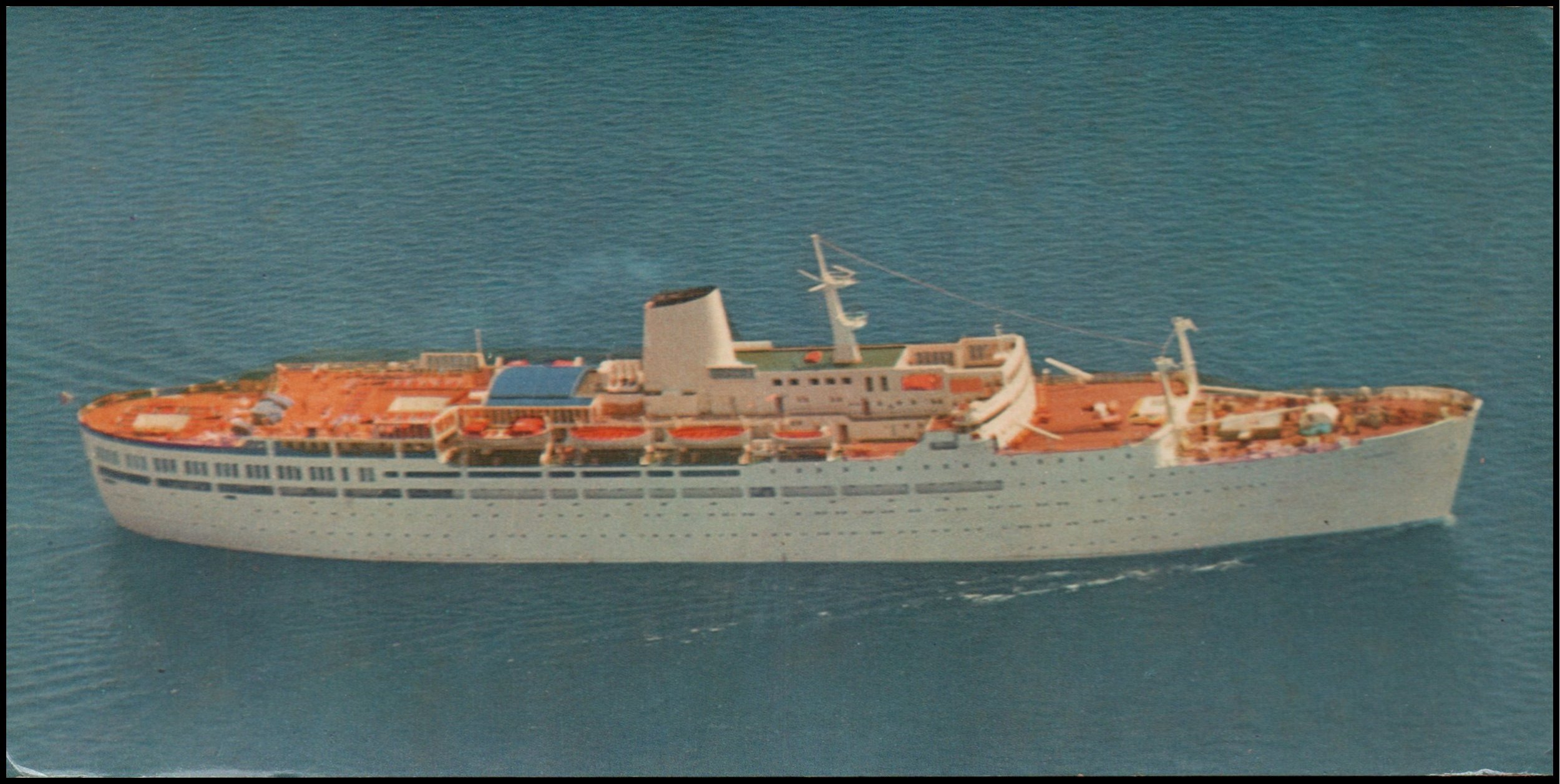USA Posrt card - Cruise Ship "Mermoz", used | Topics - Transportation ...