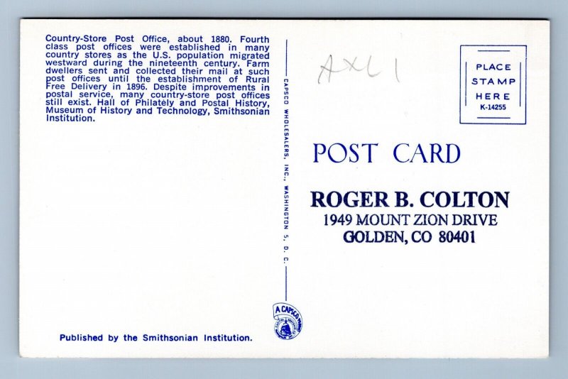 1880 Post Office Philately Postal History Smithsonian Museum Washington ...