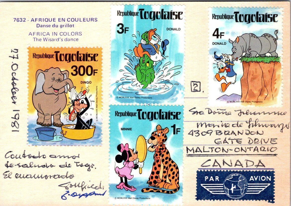 Vintage Continental Size Postcard the Wizard's Dance Musical ...